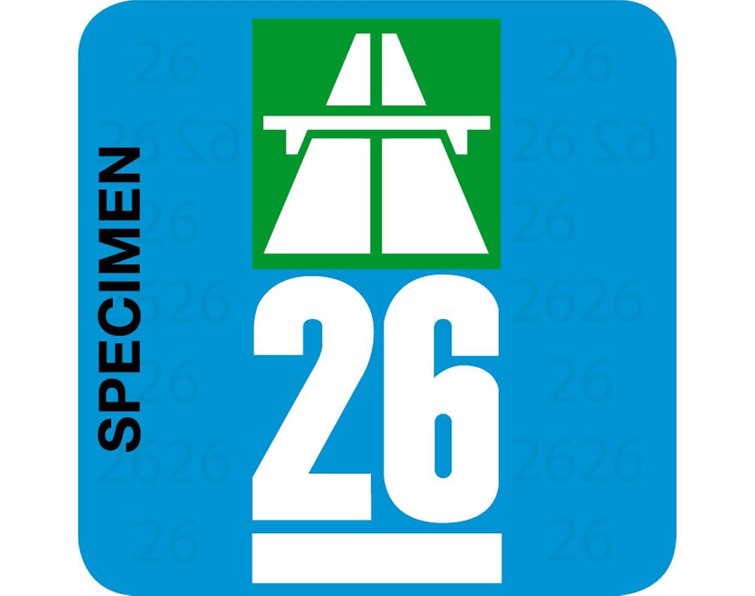 Autobahnvignetten 2026 Pack à 10 St.