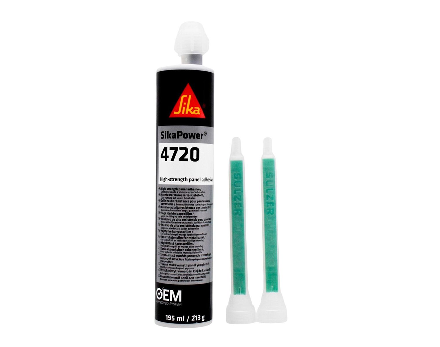 SikaPower-4720 Adesivo per carrozzeria, cartuccia da 195 ml